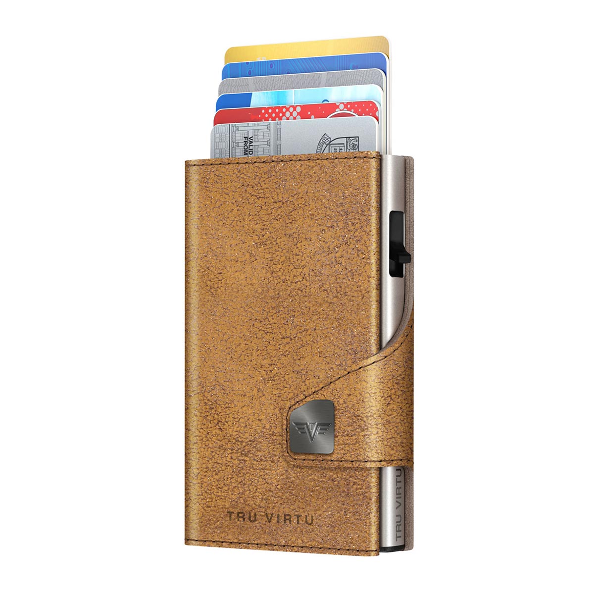 Wallet CLICK & SLIDE Glitter Goldbrown/Silver | Wallets