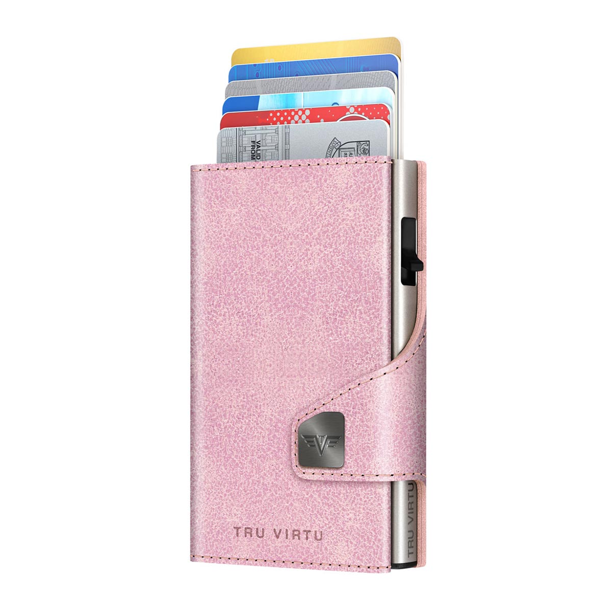 Wallet CLICK & SLIDE Glitter Rosé/Silver | Wallets